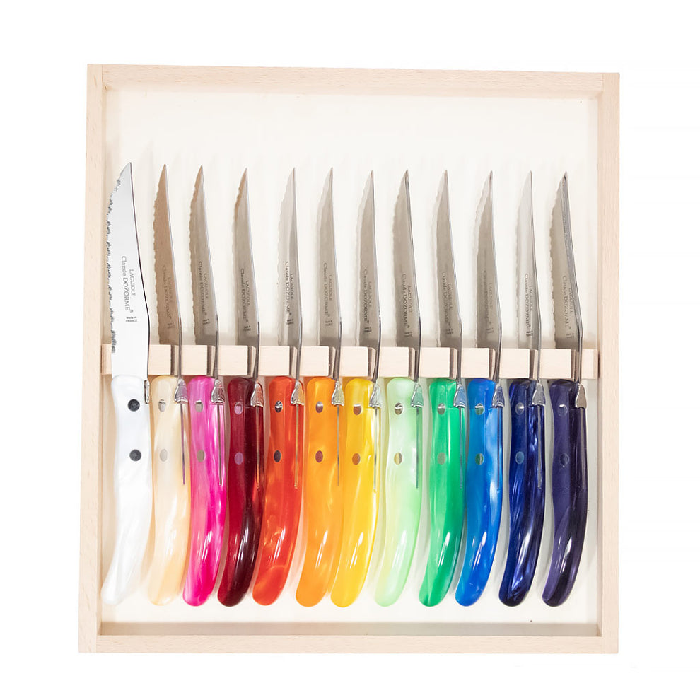Laguiole Claude Dozorme Berlingot Set of Twelve Steak Knives – Bon Marché